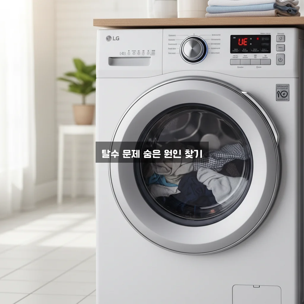 LG 세탁기 UE 에러 (탈수 불균형) 해결